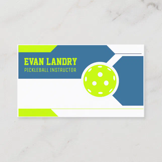 Pickleball Instructor Business Card | Zazzle