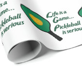 Pickleball is Serious Wrapping Paper | Zazzle