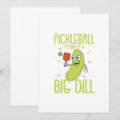 Pickleball It's Kind Of A Big Dill Fun Pun Gift Announcement | Zazzle