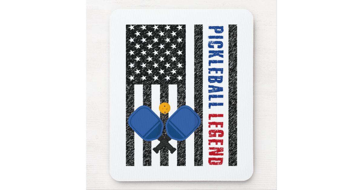 Pickleball Legend USA Mouse Pad | Zazzle