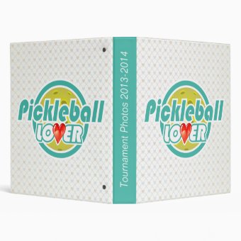 Pickleball Lover 2B Binder Options | Zazzle