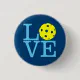 Pickleball Mini Button: LOVE (Blue) Pinback Button | Zazzle