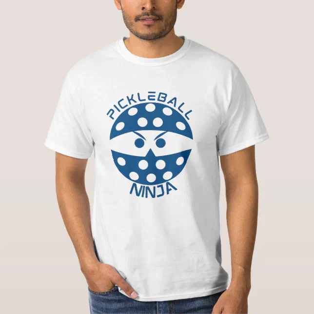 Pickleball Ninja blue T-Shirt | Zazzle
