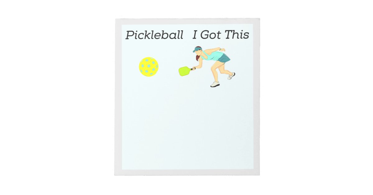 Pickleball Notepad. Funny Pickleball Notepad. Notepad | Zazzle