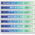 Pickleball Paddle Edge Tape Custom Name Tag ICE Sticker | Zazzle