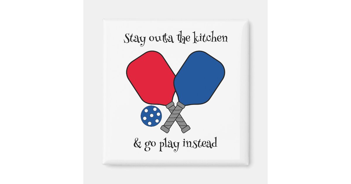 Pickleball Paddle Magnet | Zazzle