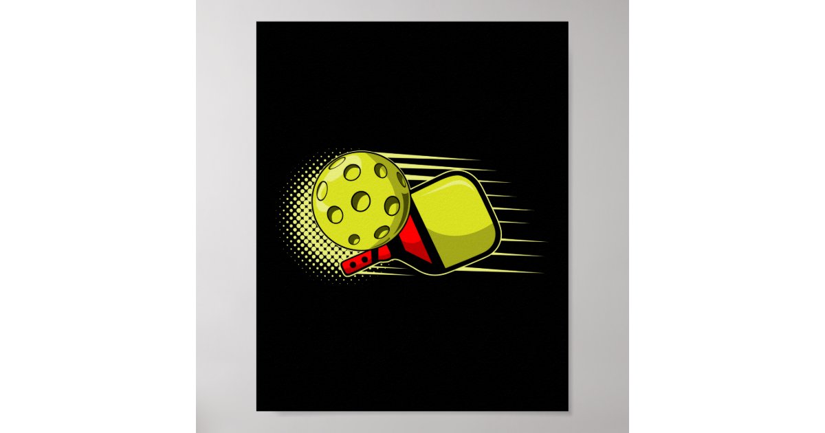 Pickleball Paddle Poster | Zazzle