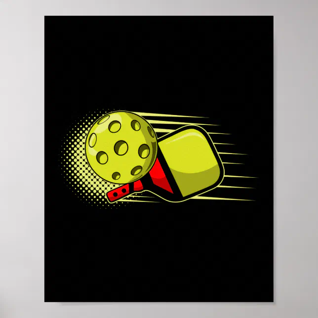 Pickleball Paddle Poster | Zazzle