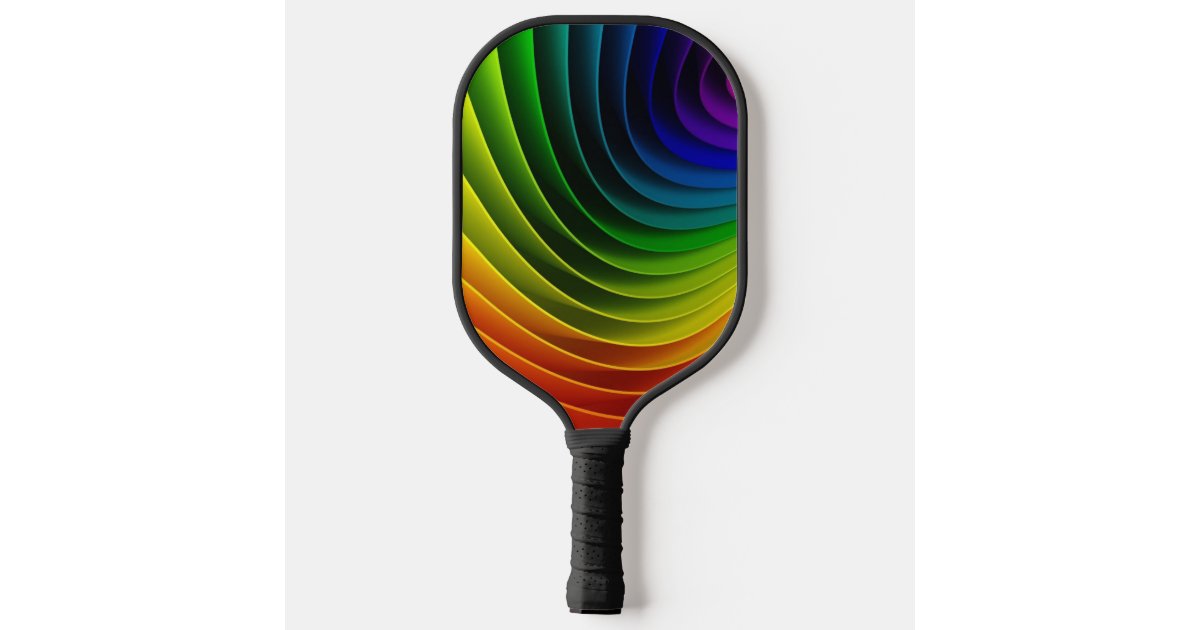 pickleball paddle rainbow | Zazzle