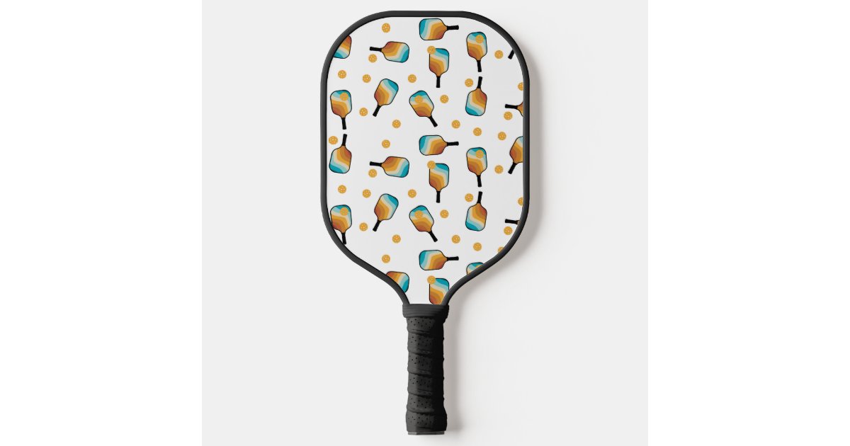Pickleball Paddles & Ball Pattern | Zazzle