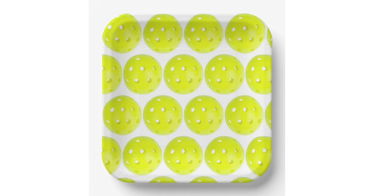 Pickleball Paper Plates | Zazzle