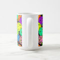 Pickleball Party Confetti and Balloons on Black Coffee Mug | Zazzle