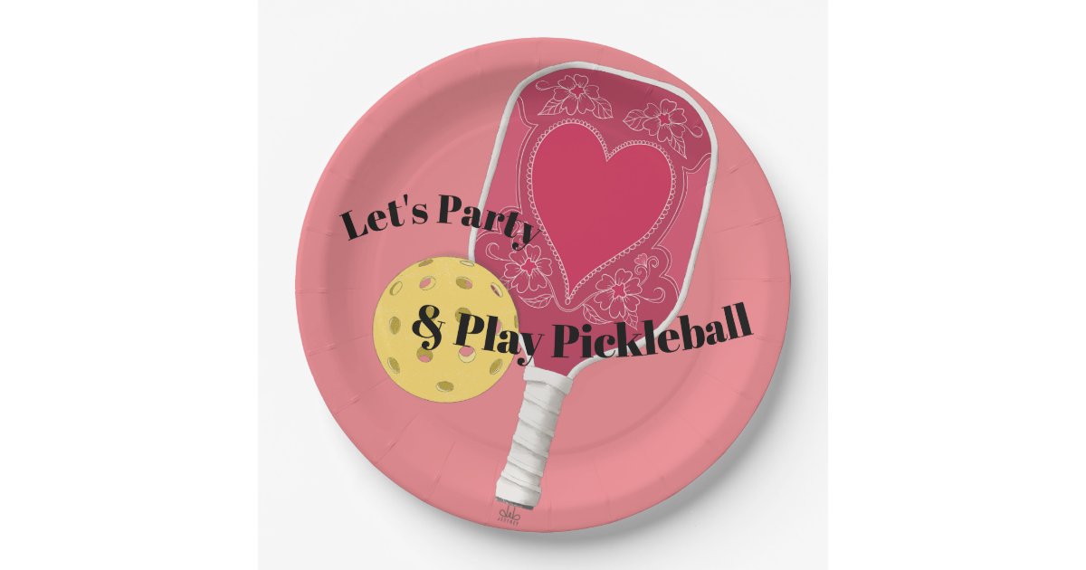 Pickleball Party Paper Plates | Zazzle