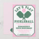 Pickleball Party Sports Paddles Invitation | Zazzle