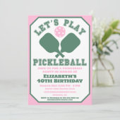 Pickleball Party Sports Paddles Invitation | Zazzle