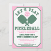 Pickleball Party Sports Paddles Invitation | Zazzle