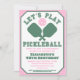 Pickleball Party Sports Paddles Invitation | Zazzle
