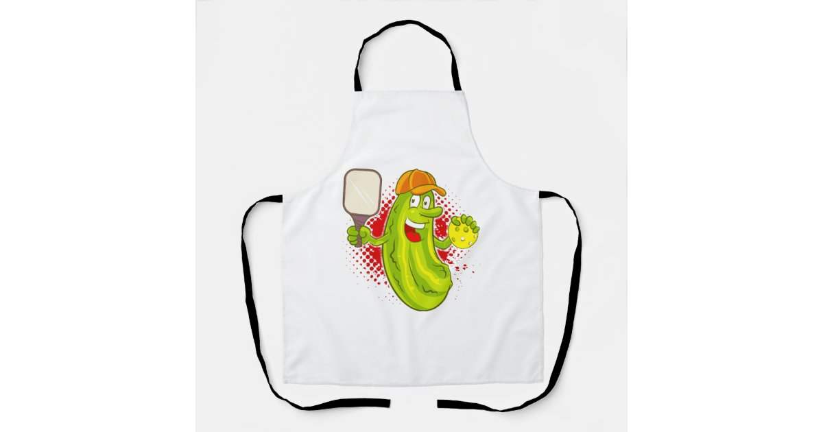 Pickleball Pickle Player Apron | Zazzle