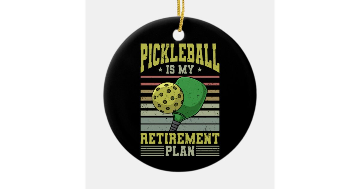 Pickleball - Pickleball Retirement Ceramic Ornament | Zazzle