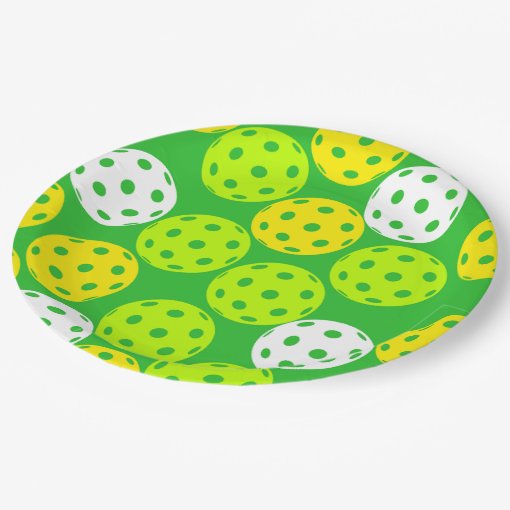 Pickleball Pickleballs Party | Party Paper Plates | Zazzle