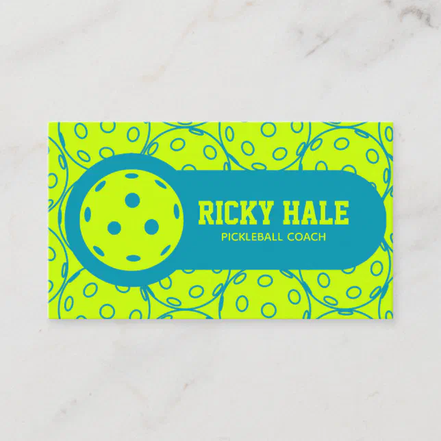 pickleball Player - pickleball Coach Business Card | Zazzle