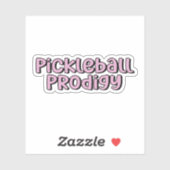 Pickleball Prodigy Pink Pickleball Sticker | Zazzle