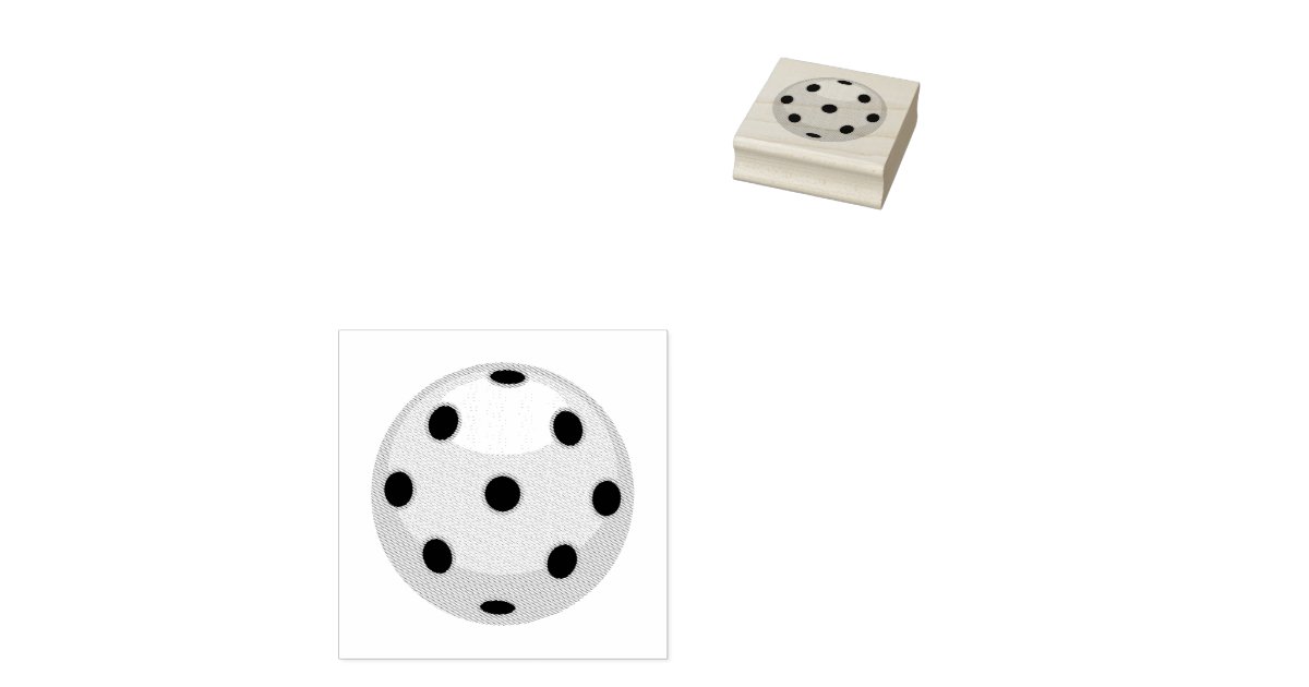 Pickleball rubber stamp | Zazzle