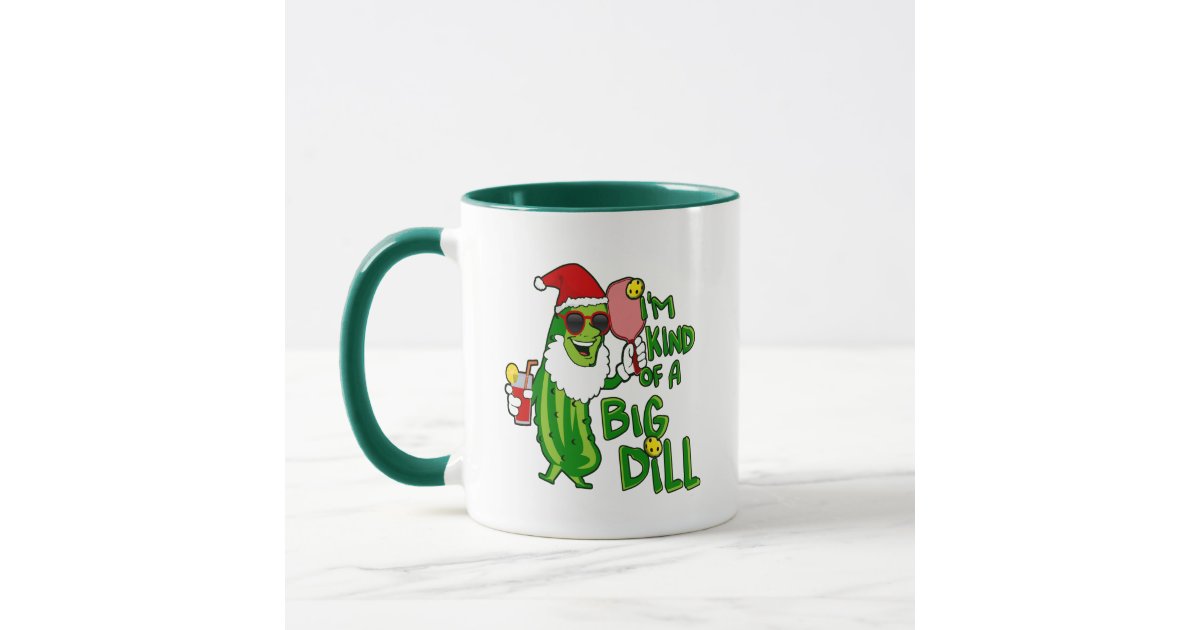 Pickleball Santa Big Dill Mug | Zazzle
