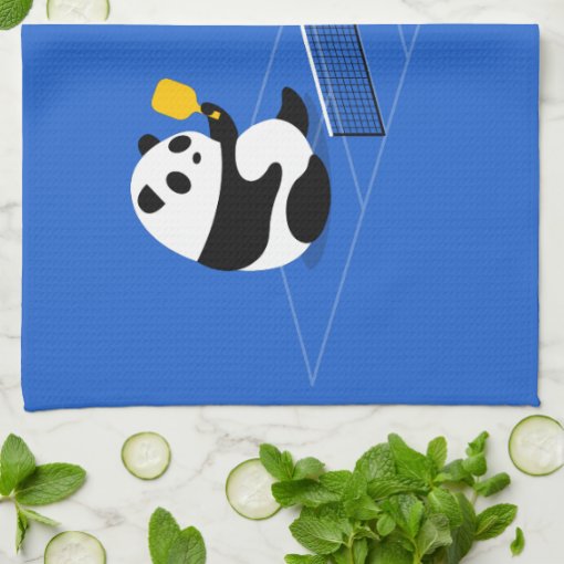 Pickleball Sports Towel: "Pickleball Pandas" Kitchen Towel | Zazzle