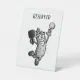Pickleball Star Reserved Pedestal Sign | Zazzle