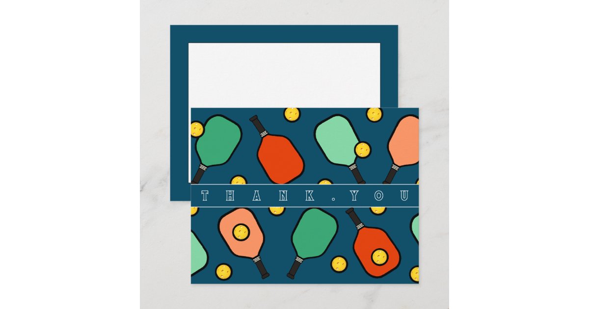 Pickleball Thank You Cards | Zazzle