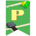 Pickleball Themed Sports Dinking Birthday Party Bunting Flags | Zazzle