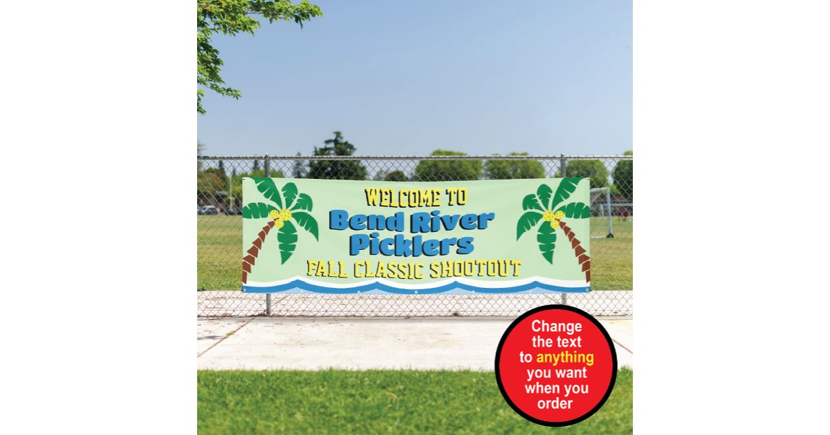 Pickleball Tournament Banner | Zazzle