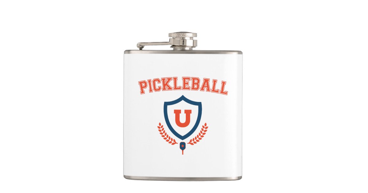 Pickleball University Flask | Zazzle