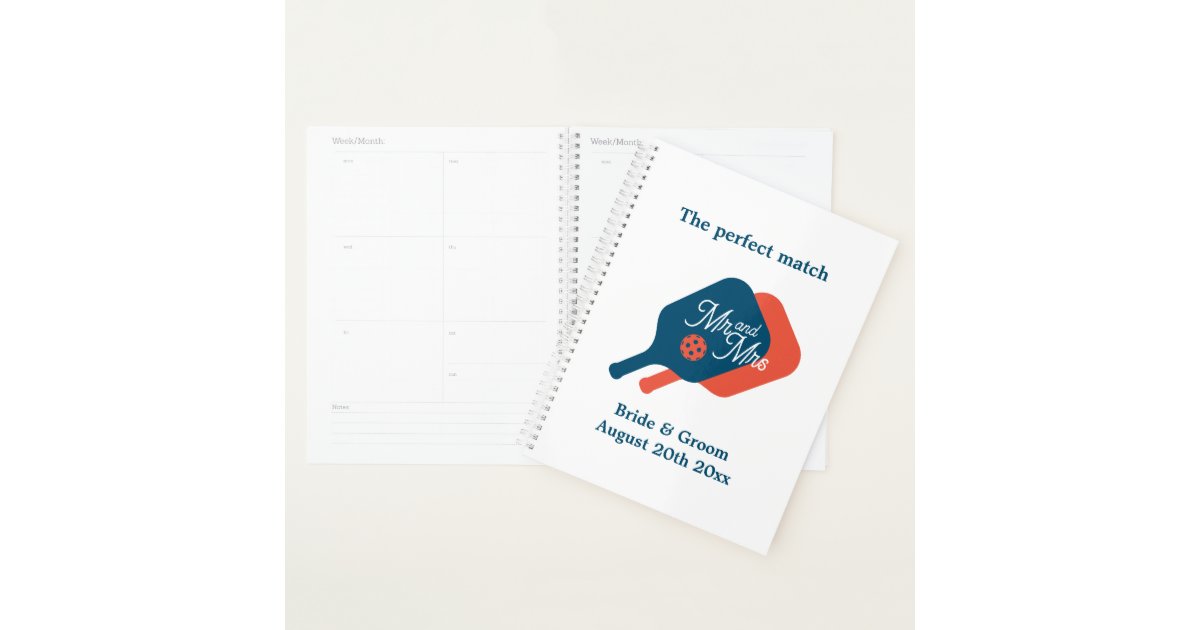 Pickleball wedding planner for the perfect match! | Zazzle