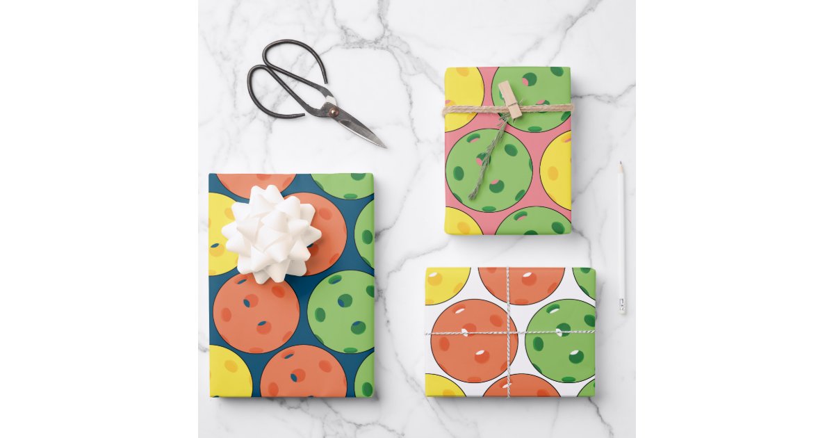 Pickleball Wrapping Paper Sheets | Zazzle