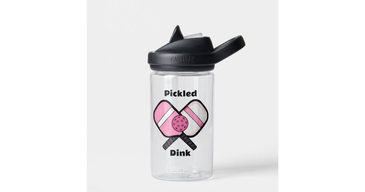 Pickled Dink Funny Pickleball Pun Water Bottle | Zazzle