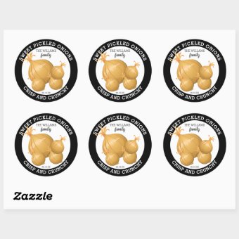 Pickled Onion | Jar Food Labels | Zazzle