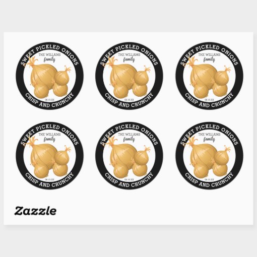 Pickled Onion | Jar Food Labels | Zazzle