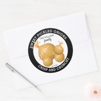 Pickled Onion | Jar Food Labels | Zazzle