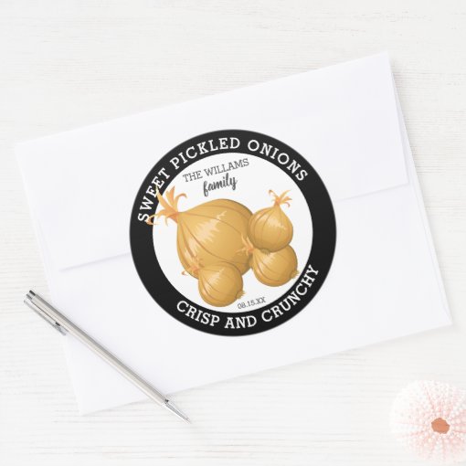 Pickled Onion | Jar Food Labels | Zazzle