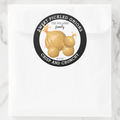 Pickled Onion | Jar Food Labels | Zazzle