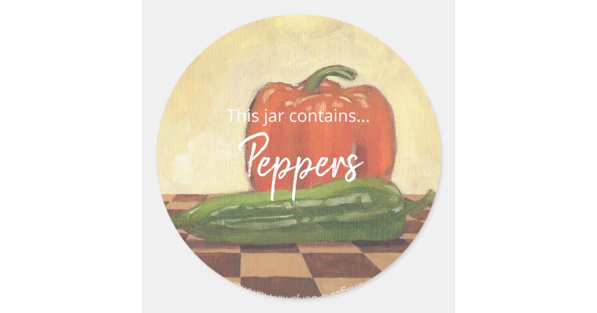 Pickled Peppers Ball Canning Label | Zazzle