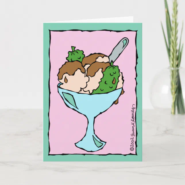 Pickles and Ice Cream Congratulations on Pregnancy Card | Zazzle