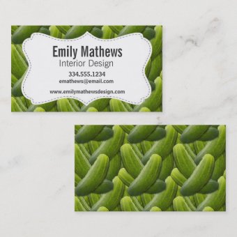 Pickles; Pickle Business Card | Zazzle