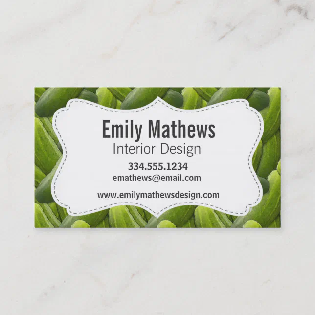 Pickles; Pickle Business Card | Zazzle