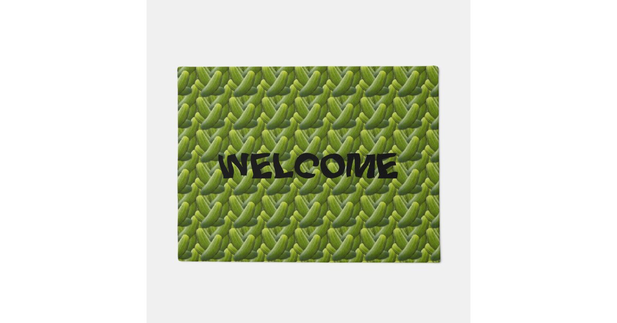 PICKLES WELCOME DOORMAT | Zazzle