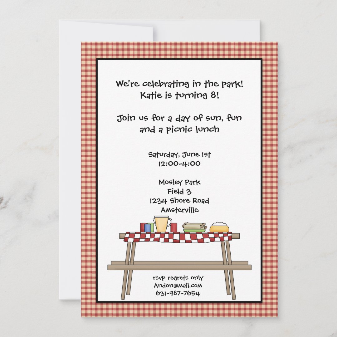 Picnic Invitation | Zazzle