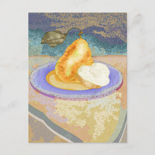 Picnic Pear Postcard | Zazzle