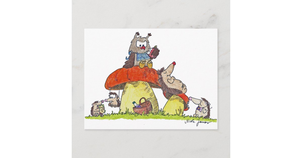 PICNIC postcard by Nicole Janes | Zazzle